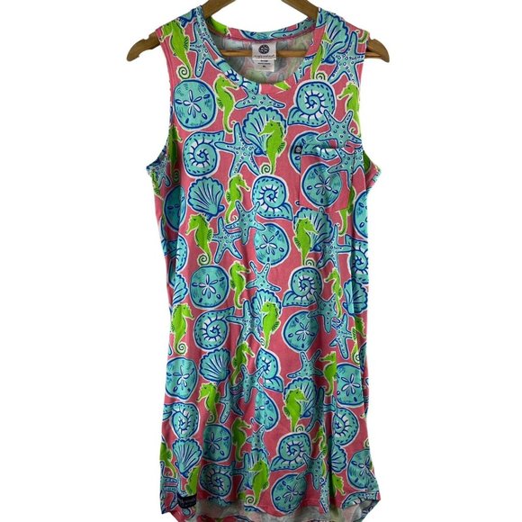Beach | Dresses | Simply Southern Beach Ml Dress Cover Up Sea Horses ...